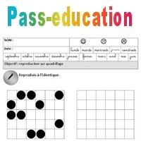 Reproduction sur quadrillage - Espace – Maternelle – Grande section ...
