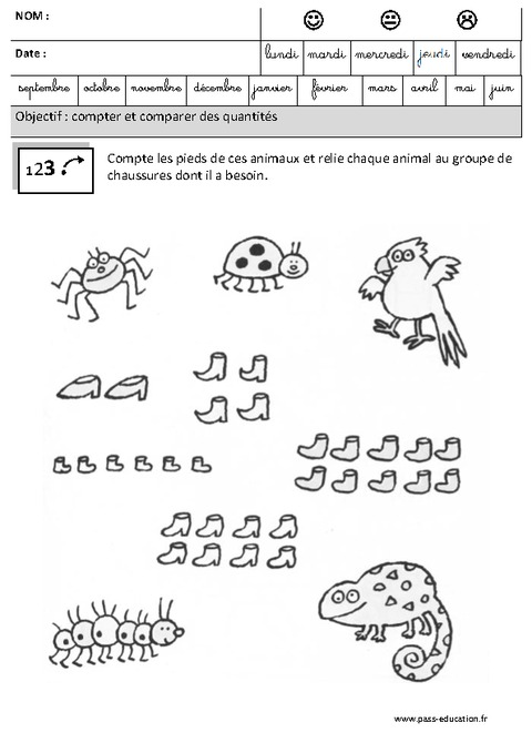 Comparer les quantités – Maternelle – Grande section – GS – Cycle 2 ...