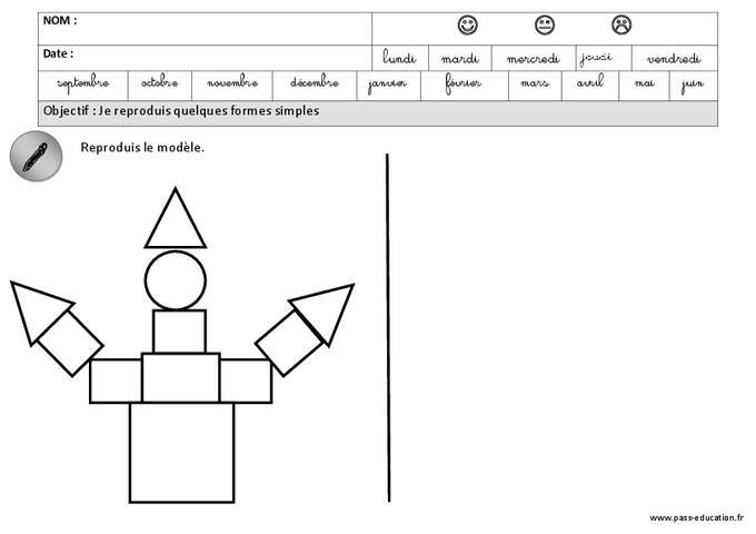 Grande Section Exercices Formes Géométriques Maternelle | Chtoby Pomnili