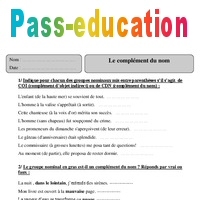 Complément du nom - Cm2 – Exercices corrigés – Grammaire - Cycle 3 ...