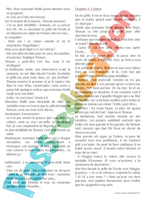 Enquête à l'école - Lecture suivie - Récit - Tapuscrit - Ce2 - Cm1 ...