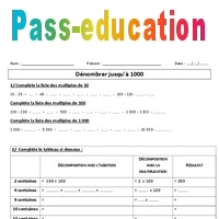 Dénombrer jusqu’à 1000 – Ce2 – Exercices corrigés – Numération - Cycle ...