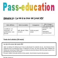 La vie à la cour de Louis XIV - Verbes au passé simple - Voix active ...