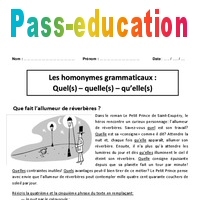 les homophones grammaticaux quelle quel qu'elle