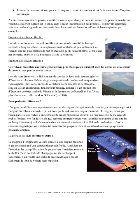 Volcanisme - 4ème – Cours - Globe terrestre - SVT - Pass Education