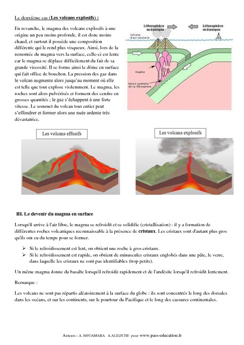 Volcanisme - 4ème – Cours - Globe terrestre - SVT - Pass Education