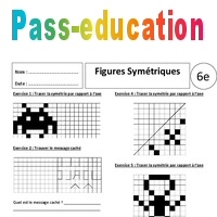 Figures symétriques - Exercices corrigés - 6ème - Symétrie axiale ...