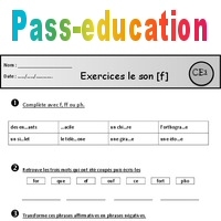 Révisions - Son [f] - f - ff - ph – Ce1 – Etude des sons - Cycle 2 ...