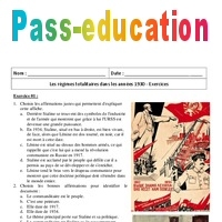 Les régimes totalitaires dans les années 1930 - 3ème - Exercices ...