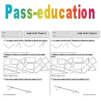 Equerre - Angle droit – Ce1 – Exercices - Cycle 2 - PDF à imprimer