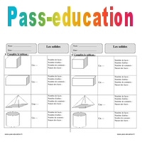 Solides – Ce2 – Exercices avec correction - Cycle 2 - PDF à imprimer