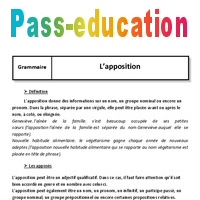 Apposition - 4ème - Cours - Cycle 4 - PDF à imprimer