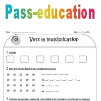 Vers la multiplication - Ce1 - Exercices - Cycle 2 - PDF à imprimer