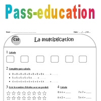 Multiplication – Ce1 – Exercices avec correction - Cycle 2 - PDF à imprimer