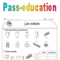 Solides - Ce1 - Exercices corrigés - Cycle 2 - PDF à imprimer