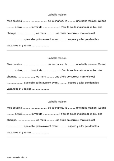 on et ont - Ponctuation - Ce2 - Dictée accompagnée n°16 - Pass Education