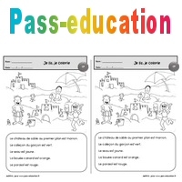 Je lis, je colorie - Cp - Exercices de lecture - Cycle 2 - PDF à imprimer