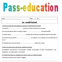 Conditionnel - 3ème - Exercices - Cycle 4 - PDF à imprimer