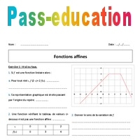 Fonction affine - Seconde - Exercices - PDF à imprimer