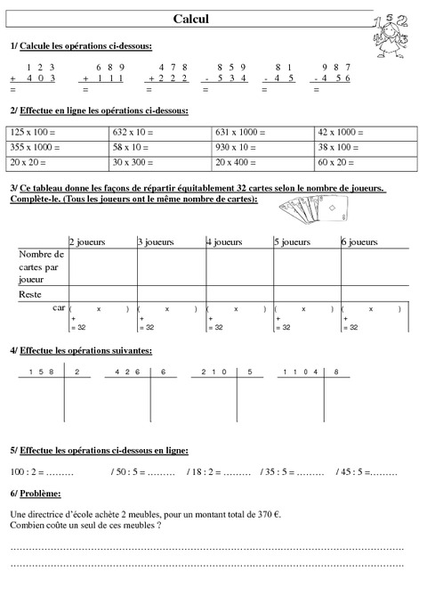 Mathématiques – Ce2 – Bilan fin d’année avec corrigés - Pass Education