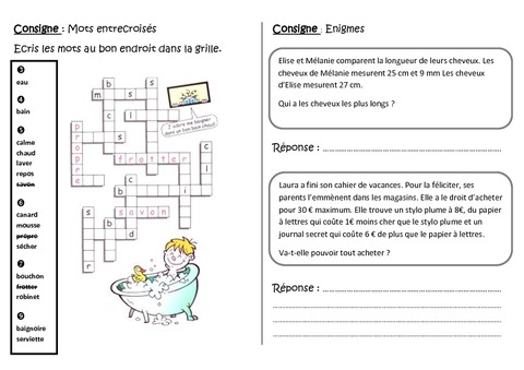 Fichier d'autonomie - Livret pour le Ce2 n°2 - Pass Education