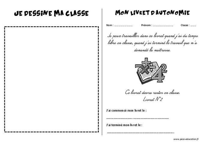 Fichier d'autonomie - Livret pour le Ce2 n°2 - Pass Education