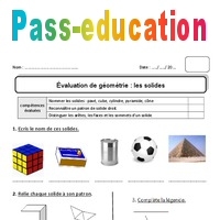Solides - Ce1 - Bilan - pavé, cube, cylindre, pyramide, cône - Cycle 2 ...