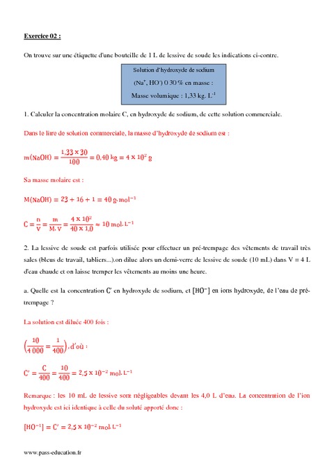 Exercices Acide Base Terminale Corrigés – OPJZQB