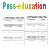 Fractions - Cm1 - Problèmes - Cycle 3 - PDF à imprimer