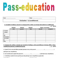 Conditionnel - 3ème - Evaluation avec le corrigé - Cycle 4 - PDF à imprimer