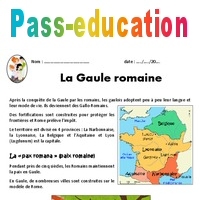 Gaule romaine - Ce2 - Cm1 - Documentaire - Exercices - Cycle 3 - PDF à imprimer