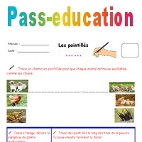 Pointillés - Fichier graphisme - Maternelle - PDF à imprimer