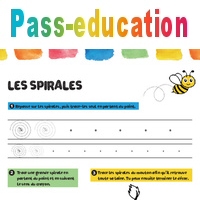 Spirales - Fichier graphisme - Maternelle - Cycle 1 - PDF à imprimer