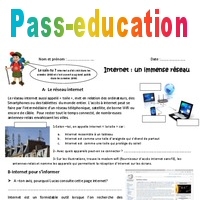 Internet : un immense réseau - Cm2 - Exercices - Cycle 3 - PDF à imprimer