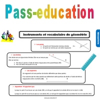 Instrument et le vocabulaire de géométrie au Cm1 - Leçon, trace écrite ...
