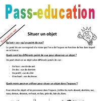 Comment situer un objet ? - Cycle 2 - PDF à imprimer