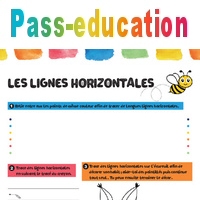 Lignes horizontales - Fichier graphisme - Maternelle - PDF à imprimer