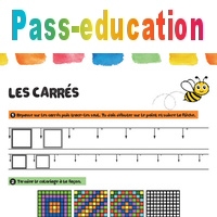 Carrés - Fichier graphisme - Maternelle - PDF à imprimer