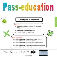 Evaluation et bilan pour le Cm2 - Multiples et diviseurs - Cycle 3 ...