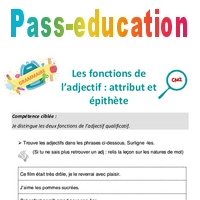 Les fonctions de l’adjectif : attribut et épithète - Cm2 - Séance ...