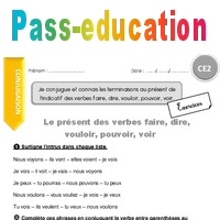 Conjuguer et connaître les terminaisons au présent de l'indicatif des ...