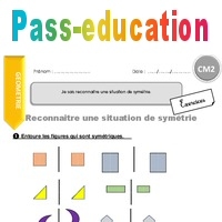 Comment reconnaitre une situation de symétrie - CM2 - Exercices avec ...