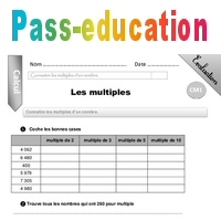 Multiples - Evaluation - Bilan - CM1 - Cycle 3 - PDF à imprimer