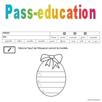 Graphisme - Pâques - GS - Grande section - Cycle 1 - PDF à imprimer