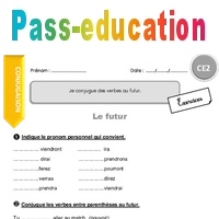 Verbes irréguliers au futur - CE2 - Exercices - Cycle 2 - PDF à imprimer