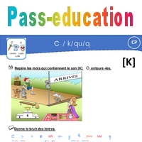 Son K (c, k, qu, q) - CP - Exercices - Cycle 2 - PDF à imprimer
