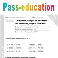 Comparer, ranger et encadrer les nombres jusqu’à 999 999 - Cm1 - Séance ...
