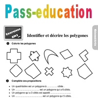 Décrire et reconnaitre des polygones au Cm2 - Exercices, révisions ...