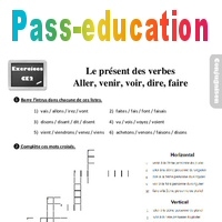Le présent des verbes aller, venir, voir, dire, faire au Ce2 ...