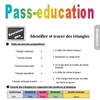Identifier et tracer des triangles au Cm2 - Exercices, révisions ...